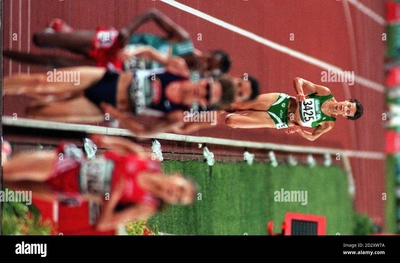 Ireland's Sonia O'Sullivan loses touch with the field during the 5,000m ...
