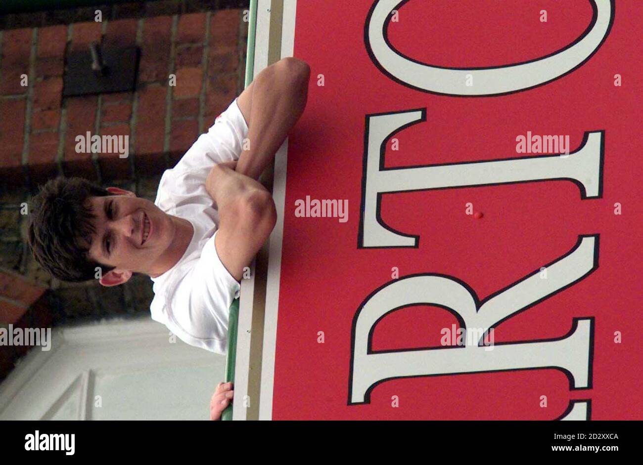 Britain's Tim Henman watches the only British player to be left in the ...