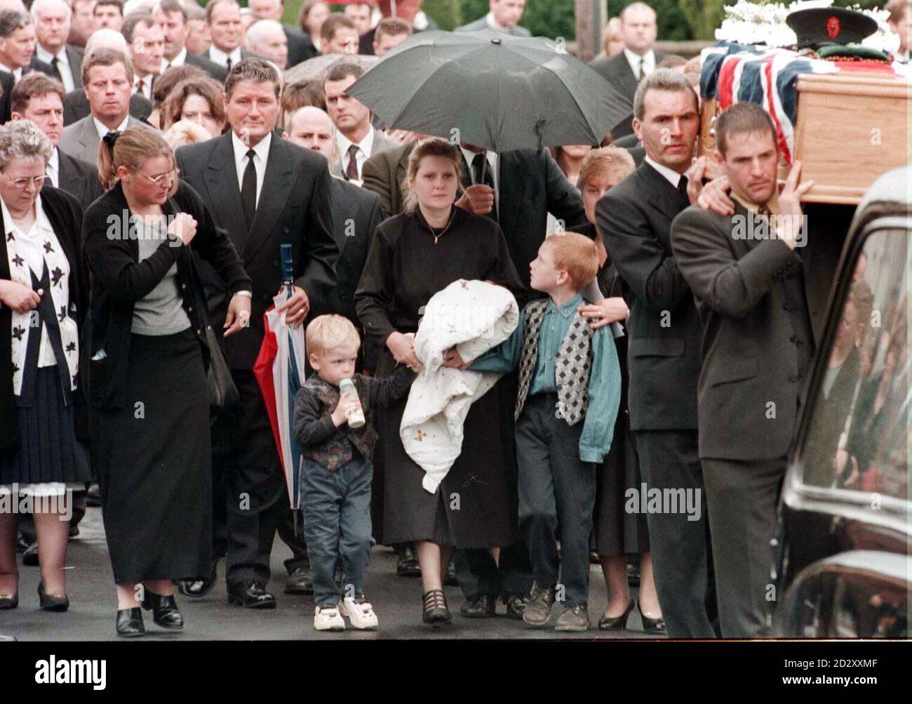 The funeral of reserve constable david johnston hi-res stock ...