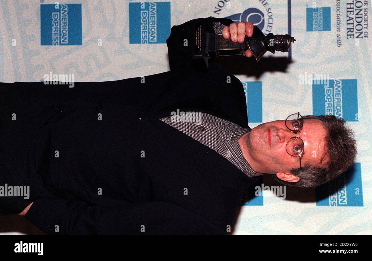 DAVID ALDEN WITH HIS LAURENCE OLIVIER AWARD IN LONDON Stock Photo - Alamy