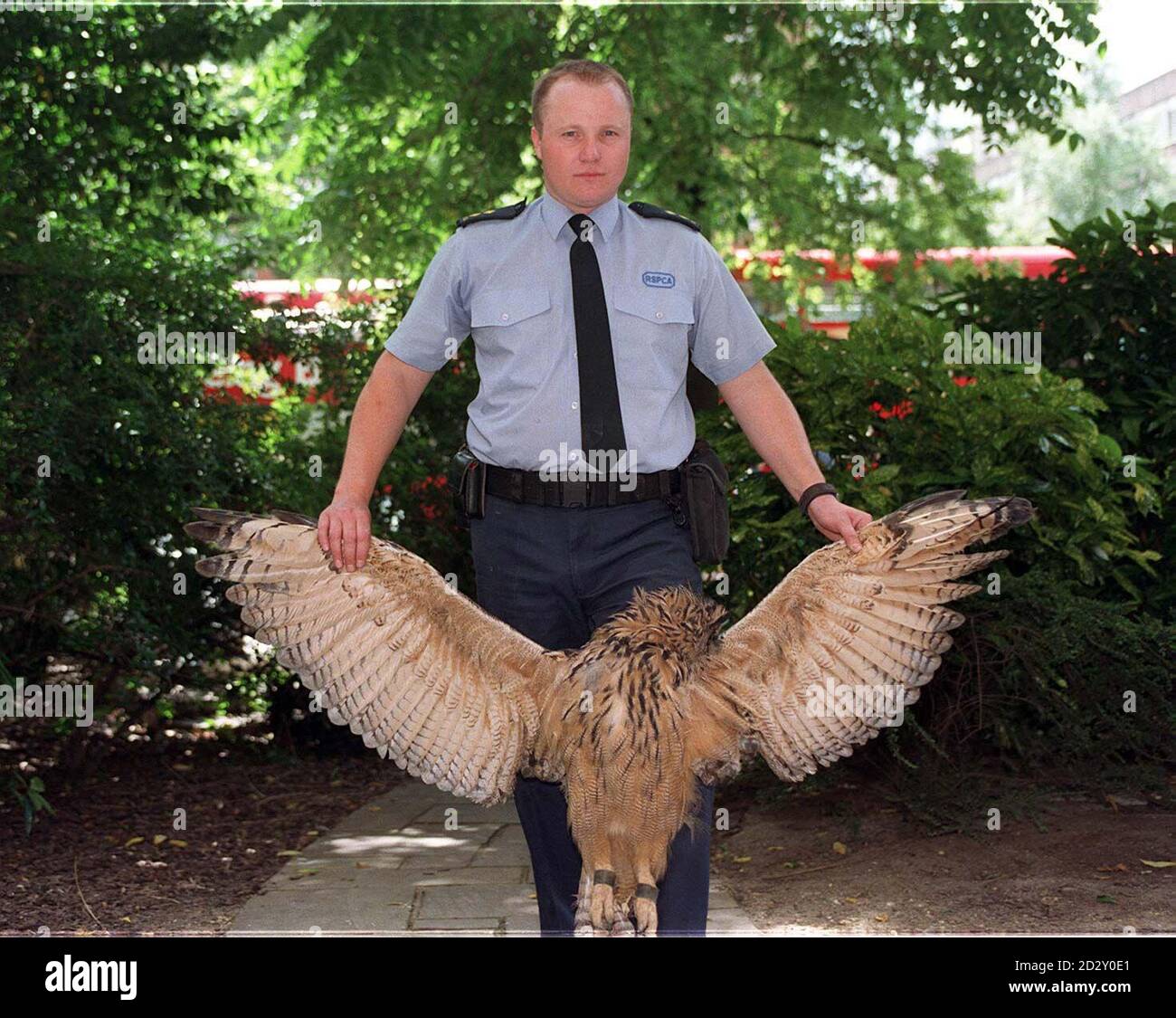 Lee Hopgood, RSPCA Inspector for Westminster & Camden show the six foot ...