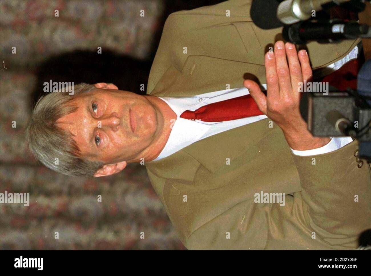 Shaun Russell talks to the media during a Kent Police news conference ...