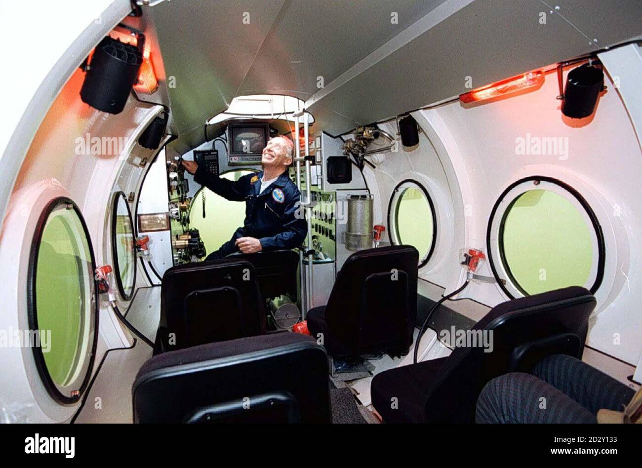 On board the submarine that Mike Smith. pictured, will pilot beneath ...