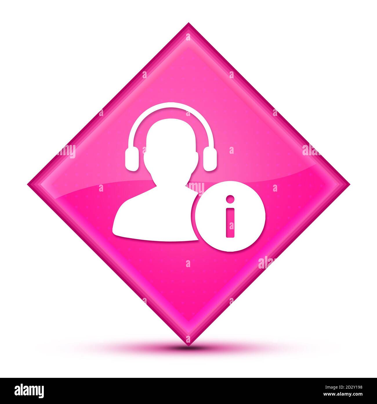 Help Desk icon isolated on luxurious wavy pink diamond button abstract ...