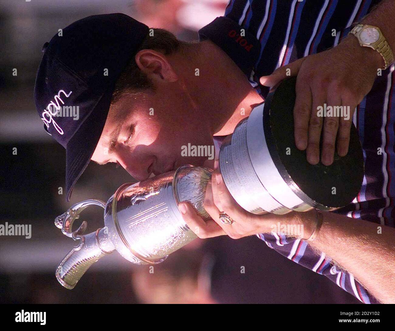 American Justin Leonard with the cup for the 126th Open Championship at ...