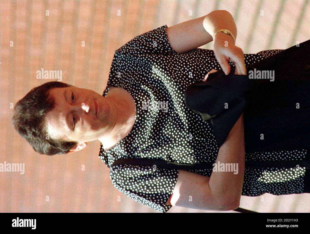 Registered childminder Angela Lee, arrives at Leeds Crown Court today ...