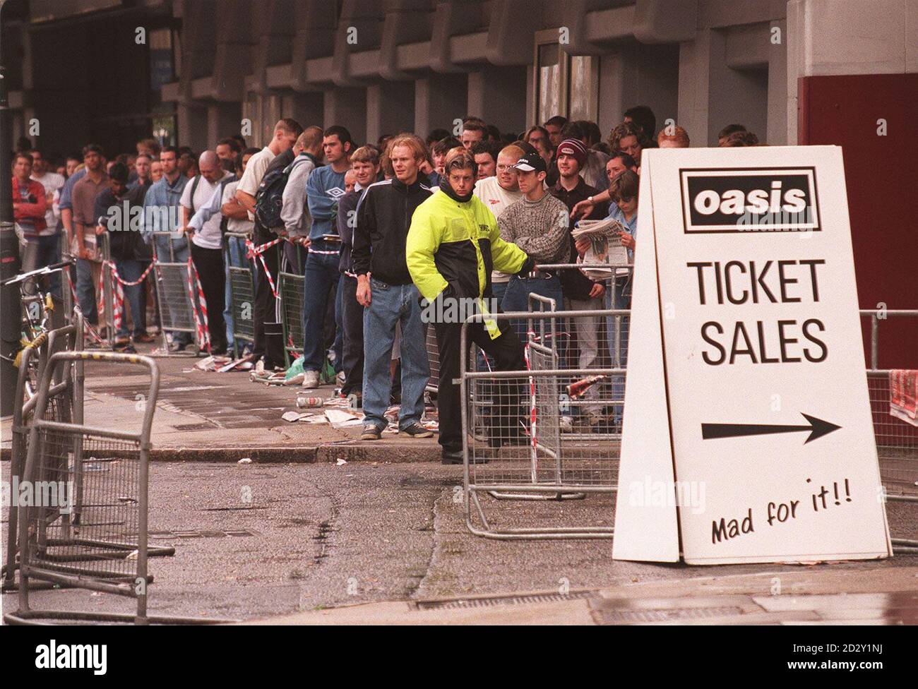 Hundreds of Oasis fans, many of whom had slept rough overnight in order ...