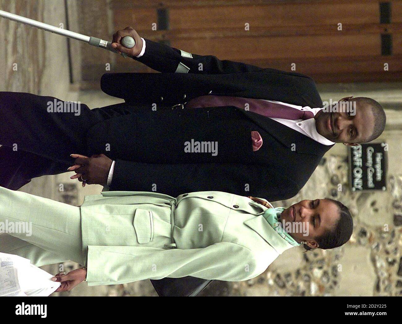 Footballer John Fashanu and wife Melissa arrive at Winchester law ...