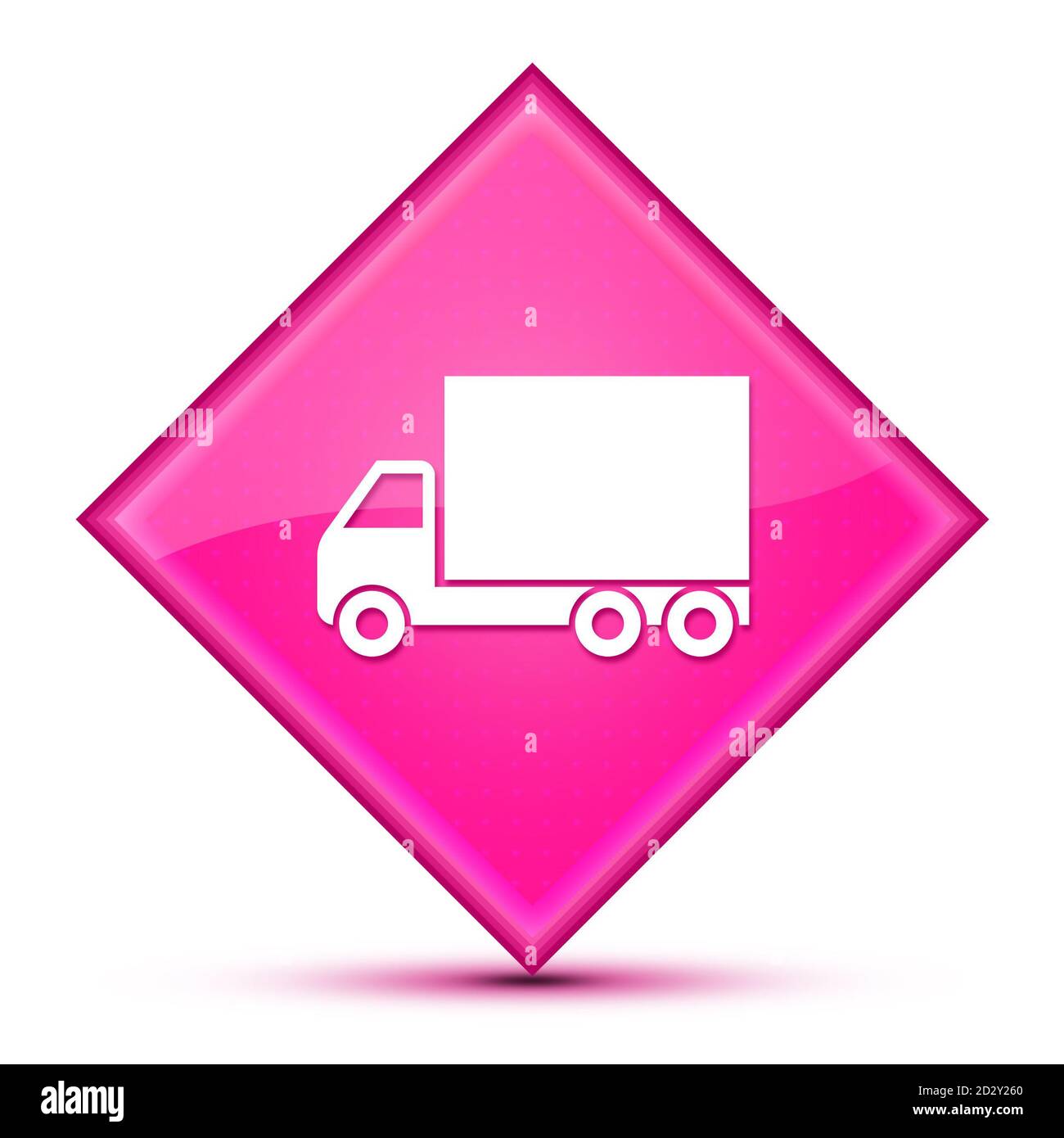 Pink Delivery Truck Clipart
