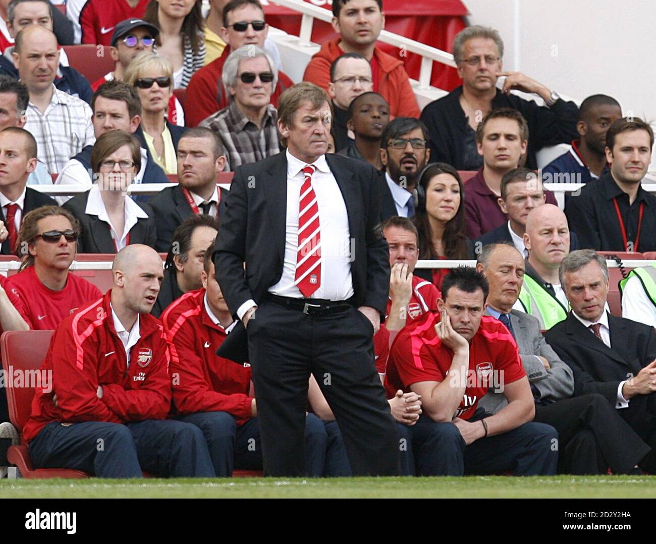 Liverpool manager Kenny Dalglish on the touchline Stock Photo - Alamy