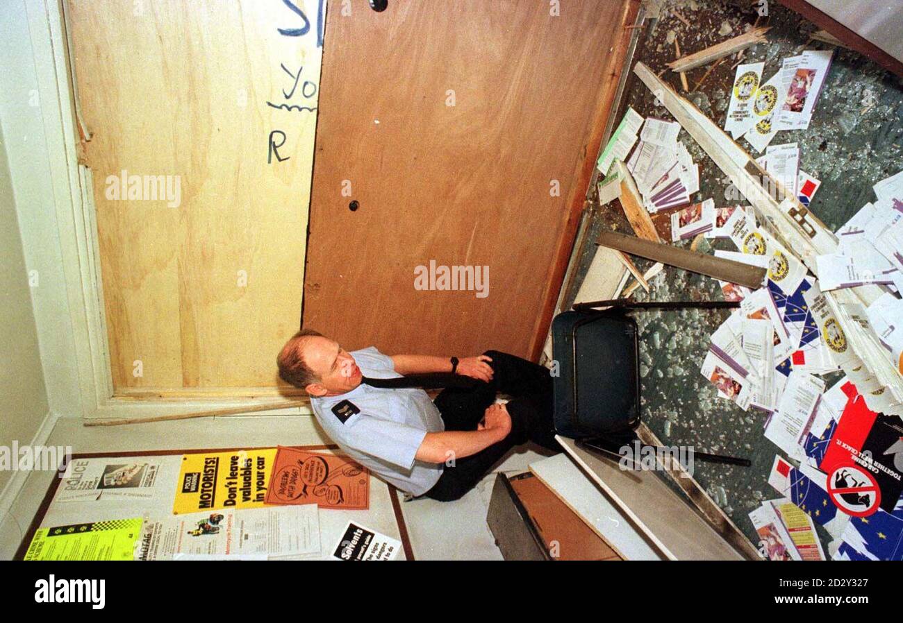 Sgt Chris Corby, who was in the Police Station at Yateley, Hants, last ...