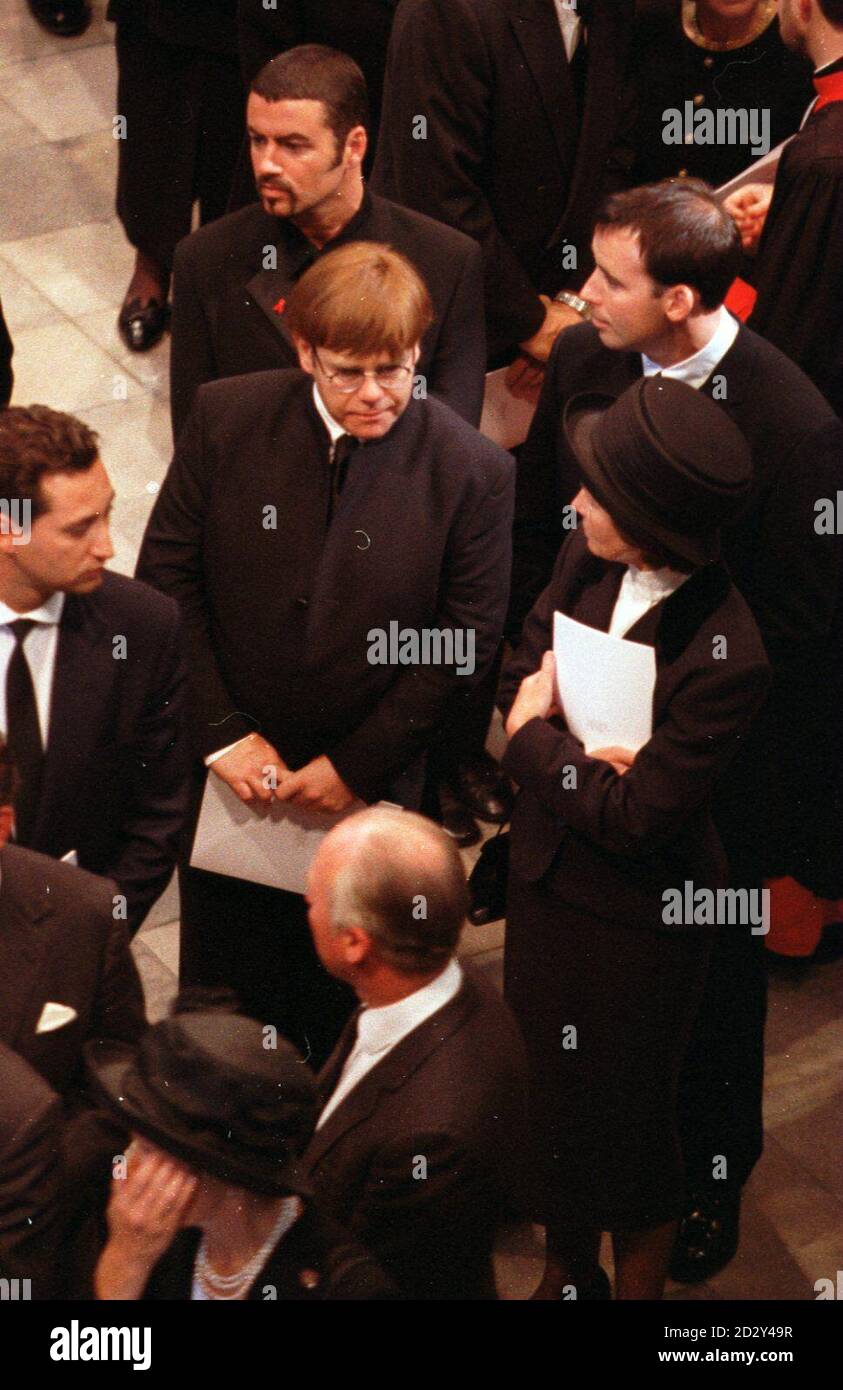 Elton john george michael hi-res stock photography and images - Alamy