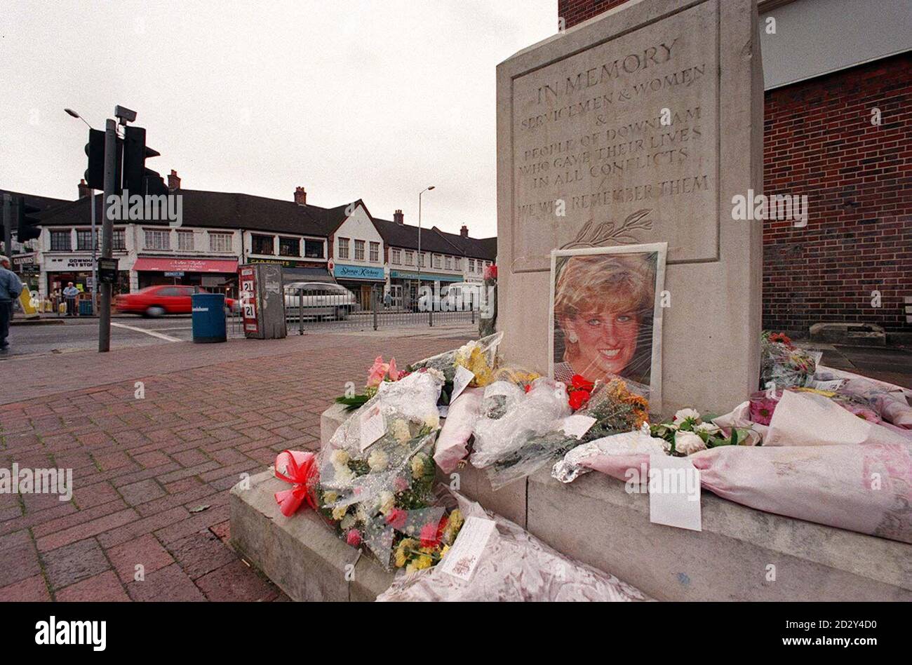 A War memorial off Downham high street, near Bromley, Kent has become a ...