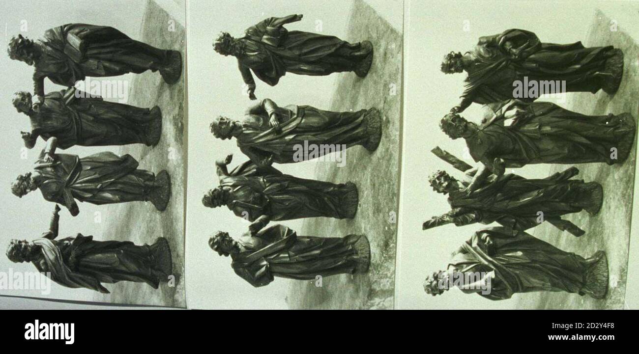 Collect photo of the 12 figurines of the apostles worth hi-res stock ...