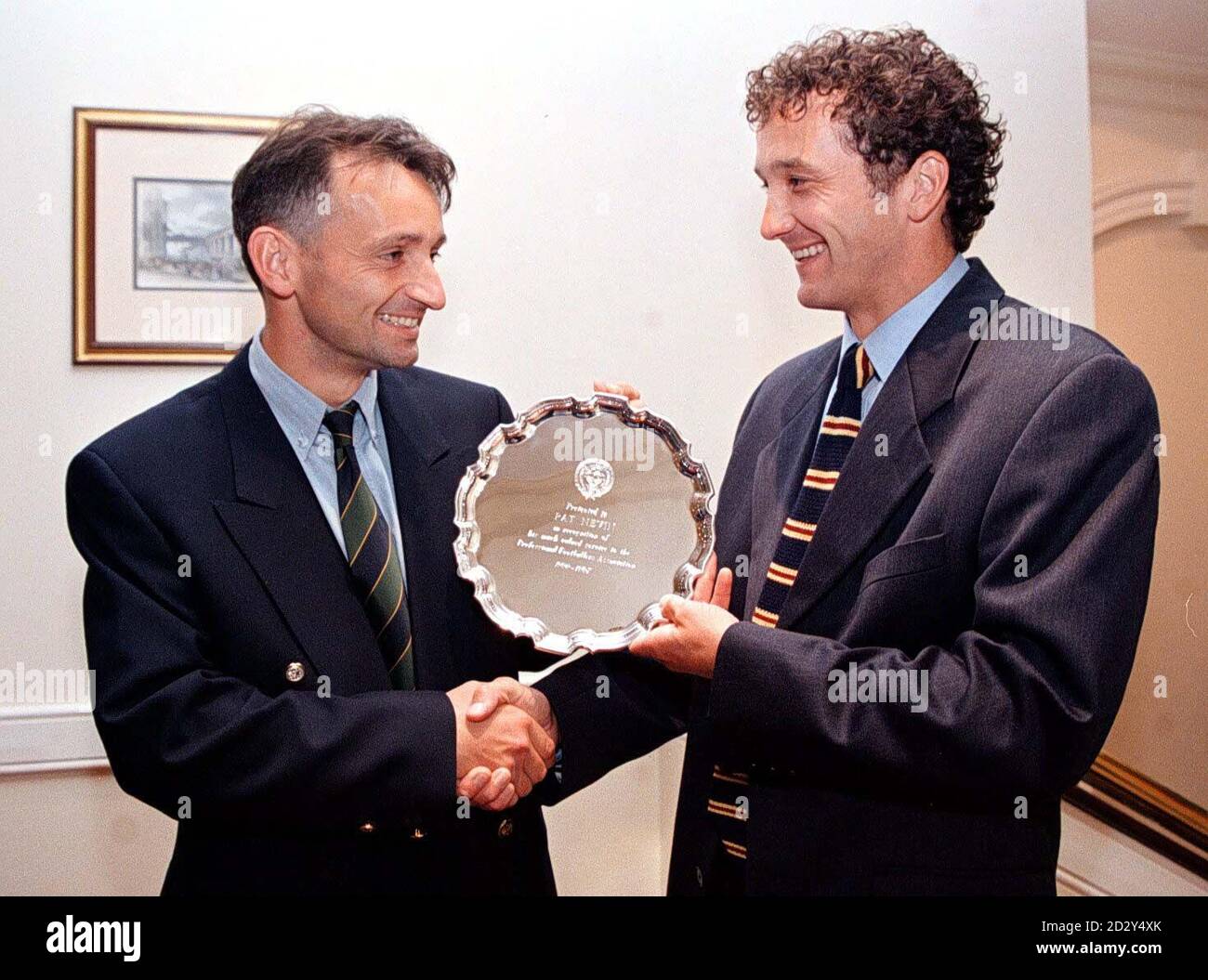 New chairman professional footballers association presents retiring ...