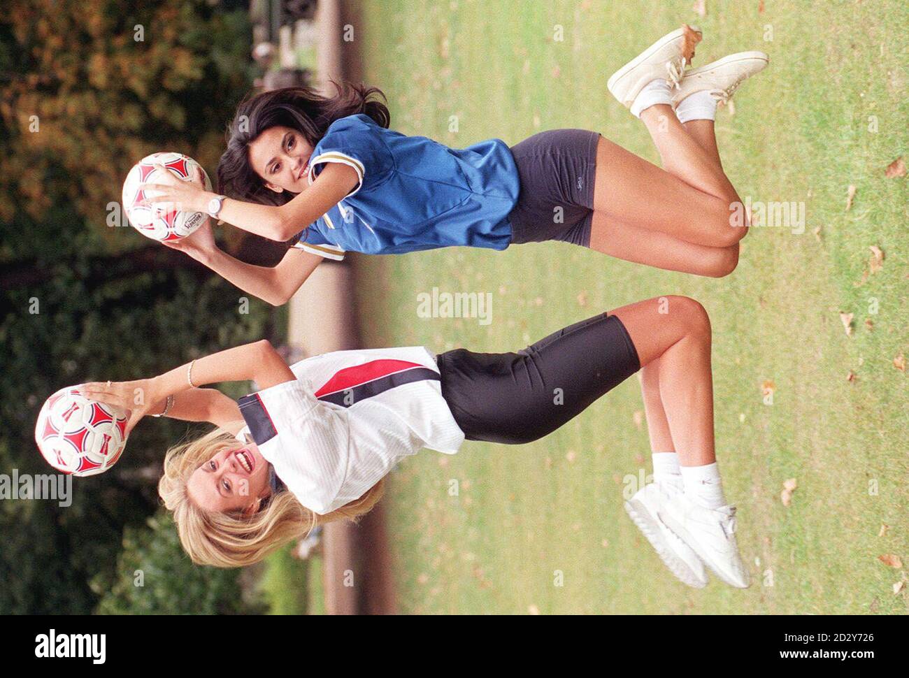 Miss World contestants Miss England Vicki-Lee Walberg (left) and Miss ...