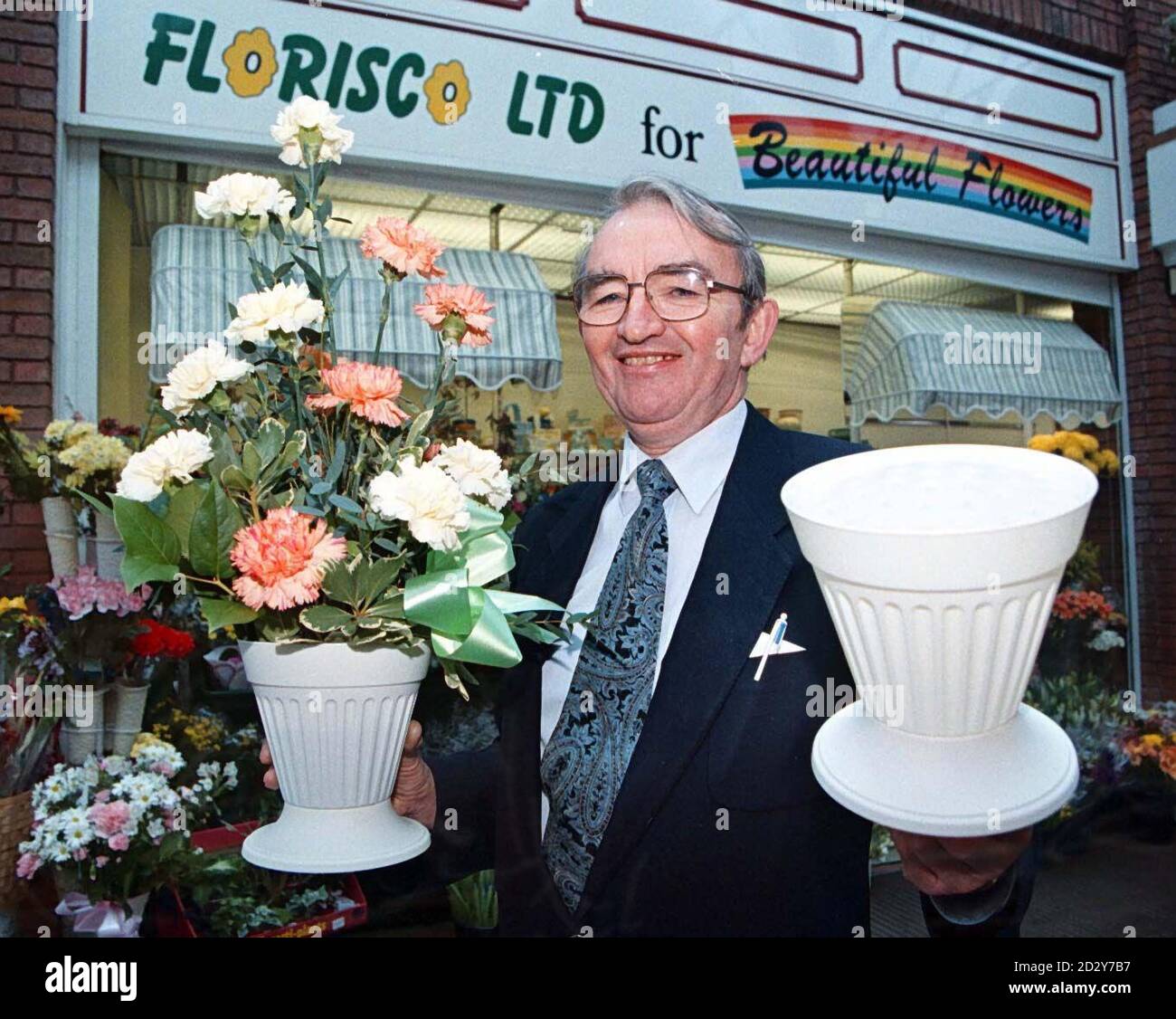 Florist David Foster from Merseyside, inventor of a revolutionary new ...