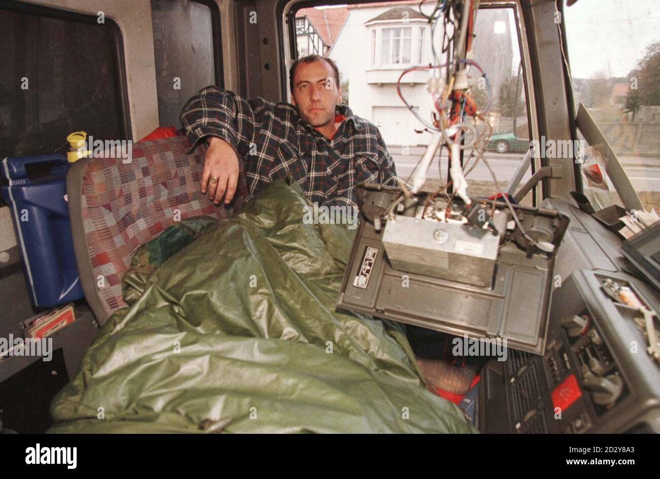 Pictured today wednesday blockade on n1 outside boulogne hi-res stock ...