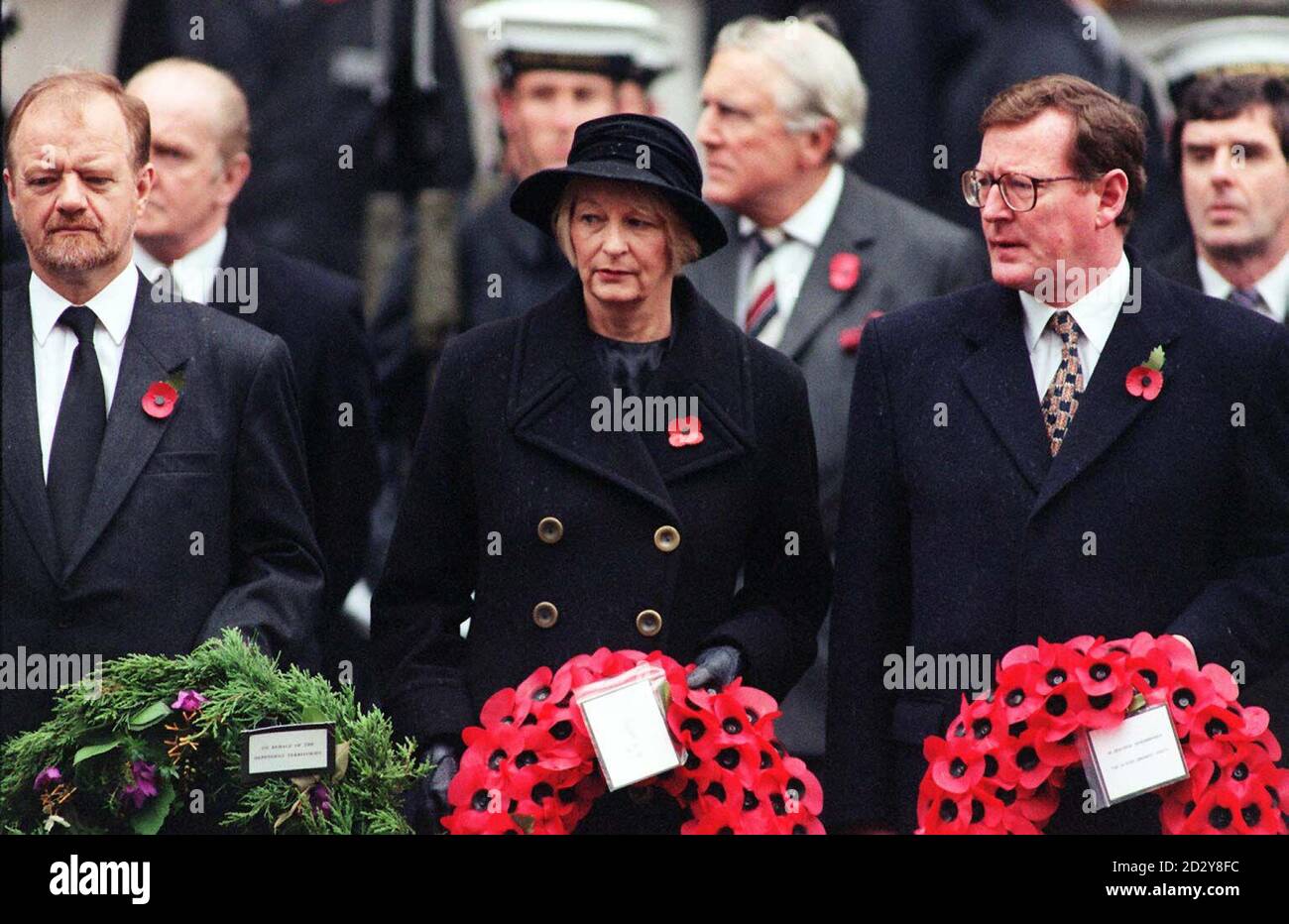 Foreign Secretary Robin Cook (left to right) with Margaret Ewing ...