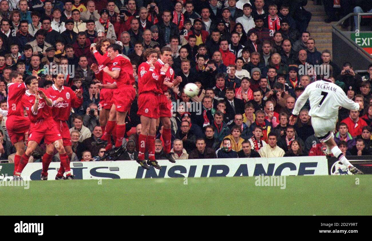 Football action kicking david beckham hi-res stock photography and ...