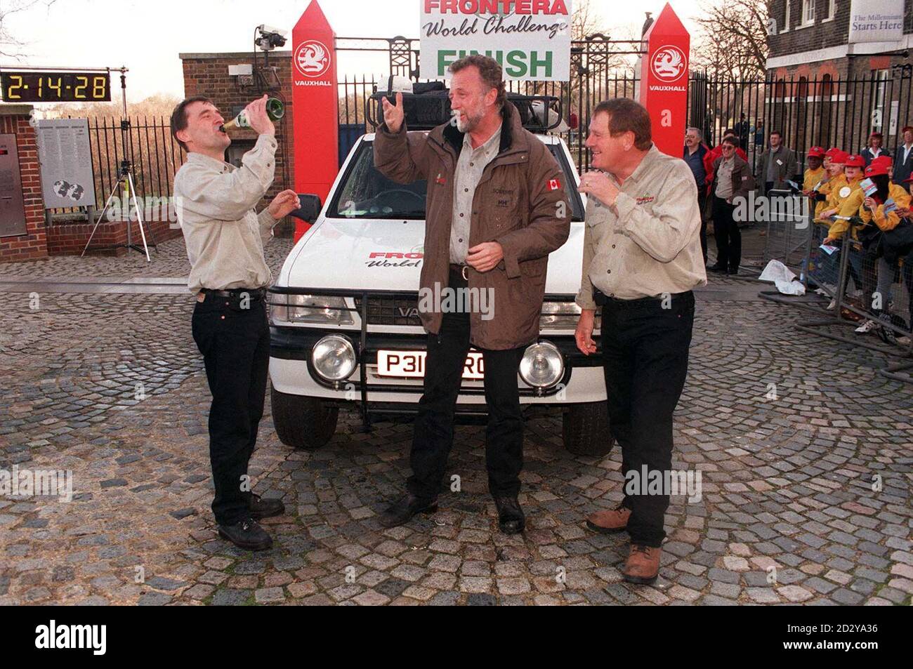 The Vauxhall Frontera World Challenge team (l to r) Graham McGaw, Garry ...