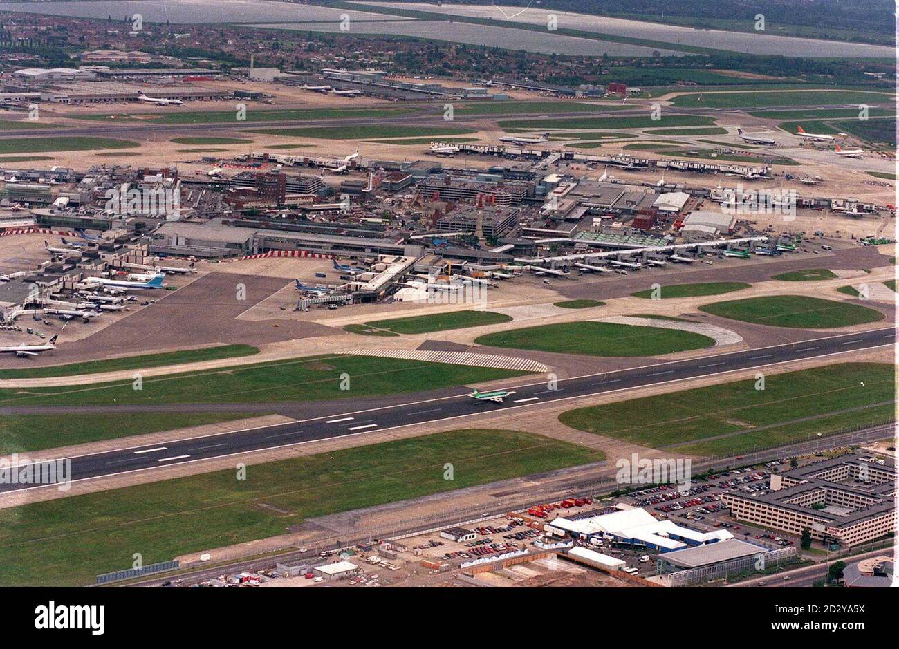 Aerial view heathrow airport hi-res stock photography and images - Alamy