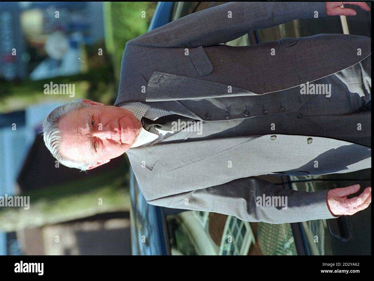 Actor Richard Todd arrives at Grantham Coroners Court for the inquest ...