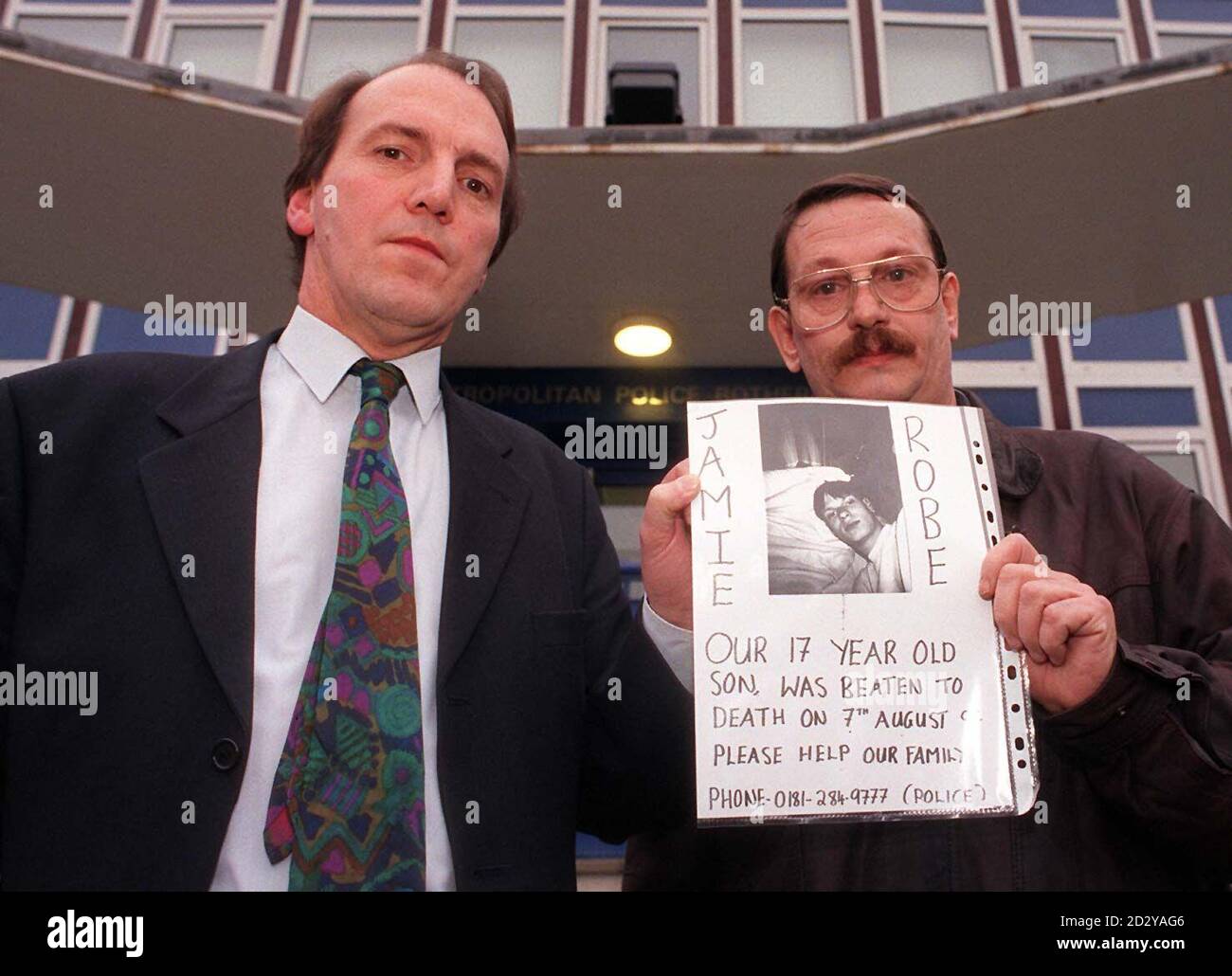 Bermondsey Lib Dem MP Simon Hughes (left) at Rotherhithe Police Station ...