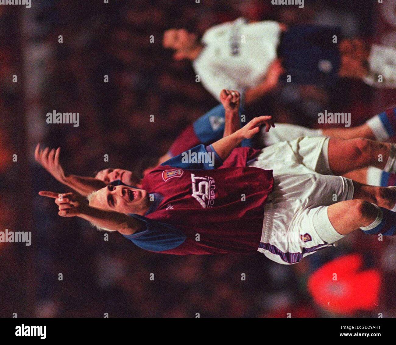 Aston Villas Mark Draper Celebrates High Resolution Stock Photography ...