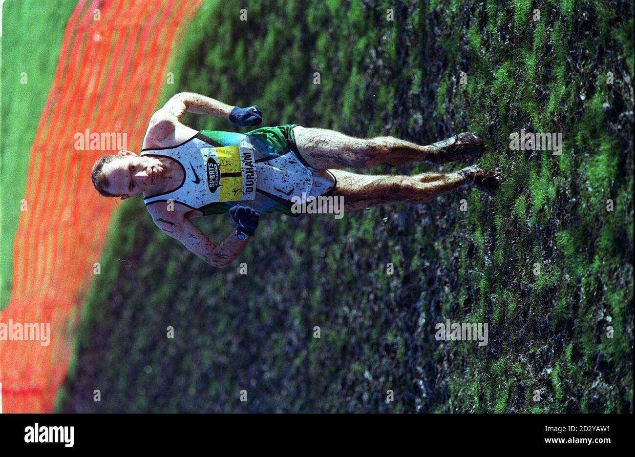 Jon Brown (NO 1) in action during the IAAF Cross-Country Championships ...