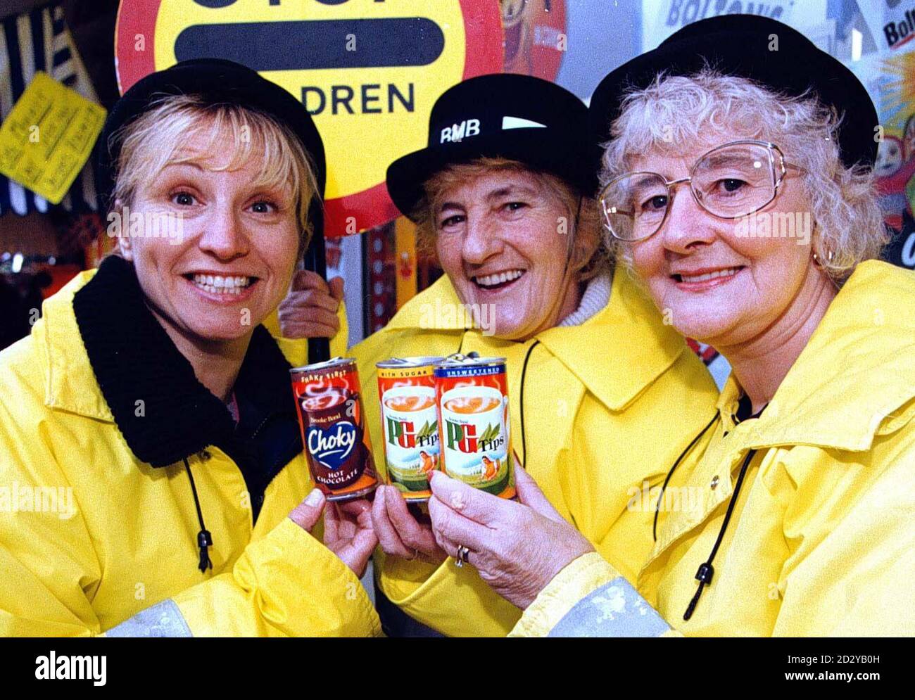 Bolton lollipop ladies (l/r) Lynn Guest, Jean Marsden and Norma ...