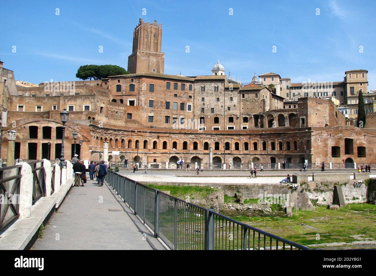 Trajan's market in Rome. The remains of an antique market building ...