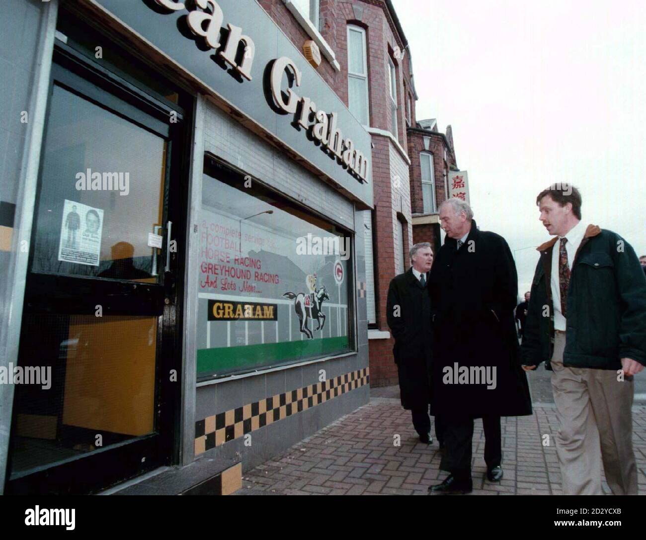 Wreath commemorating victims sean graham bookmakers massacre hi-res ...