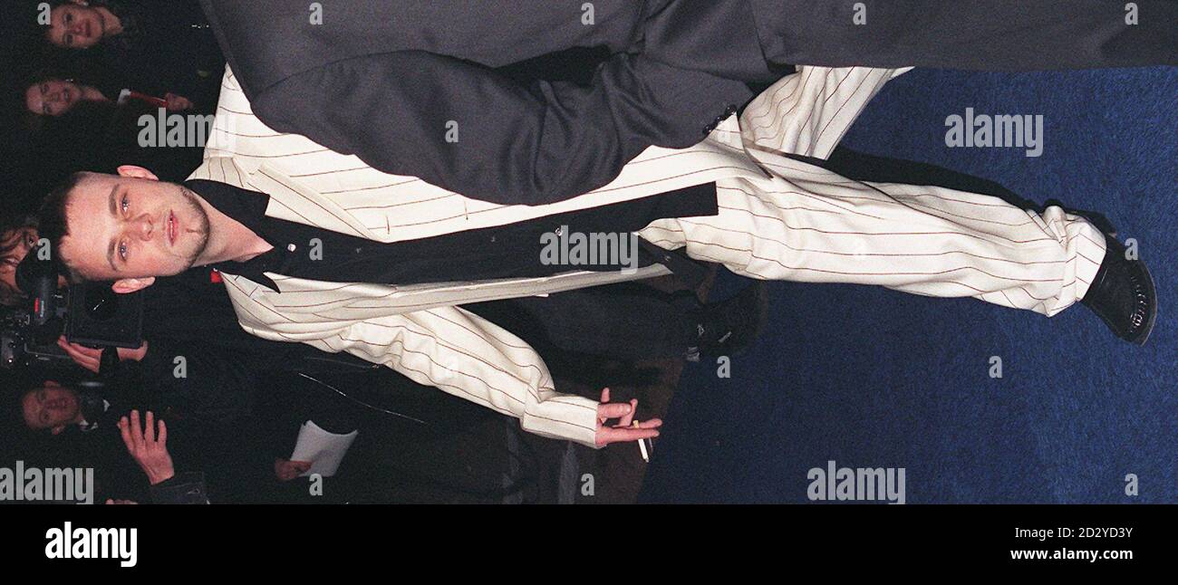 East 17 lead singer Brian Harvey arrives for tonight's (Monday) Brit ...