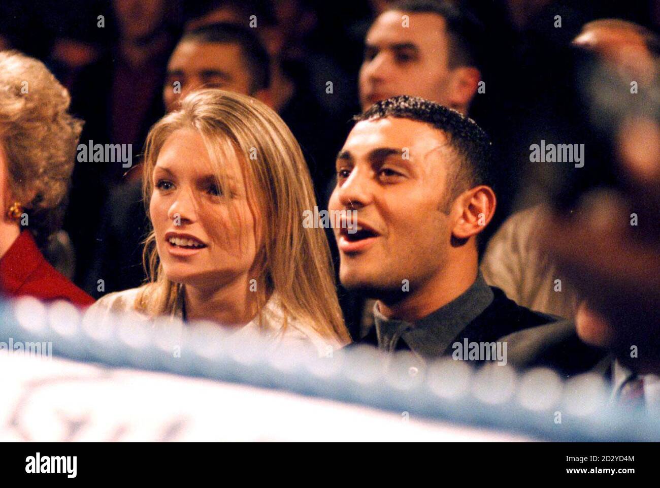 World featherweight champion 'Prince' Naseem Hamed and his girlfriend ...
