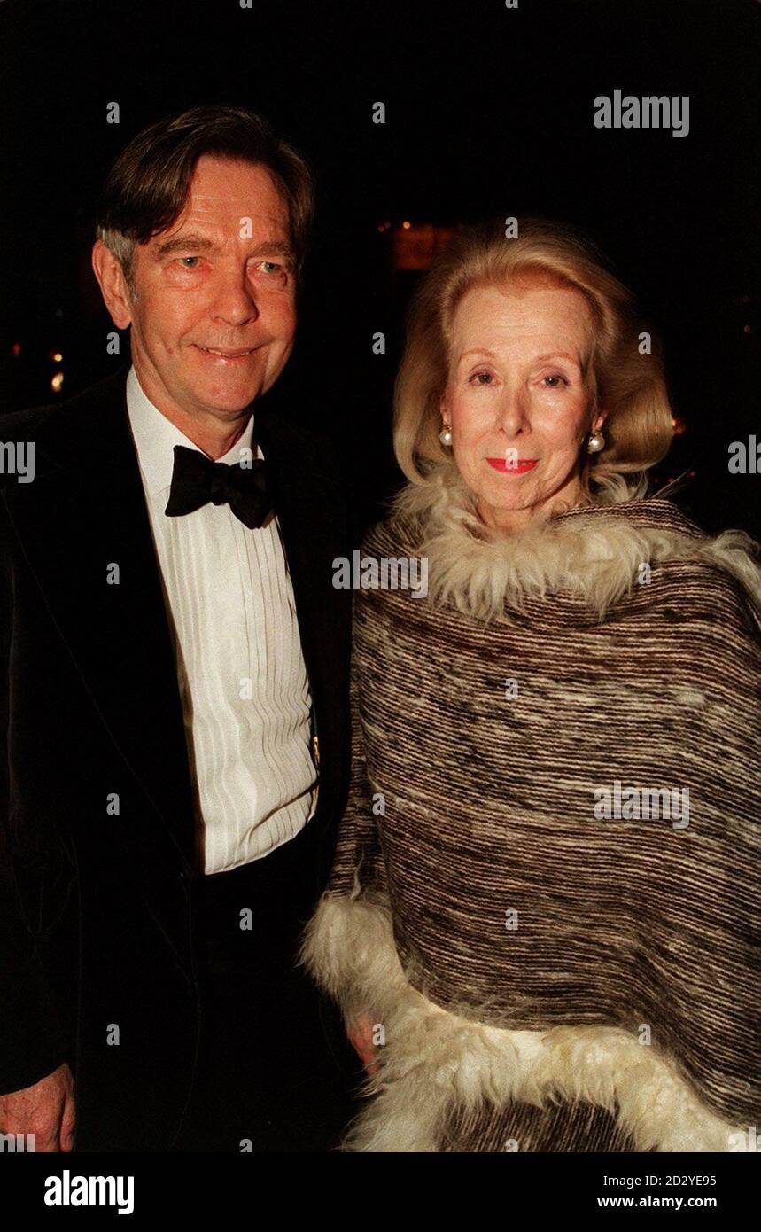 ACTOR TOM COURTENAY AND LADY DAUBENY ATTEND SIR JOHN MILLS 90TH ...