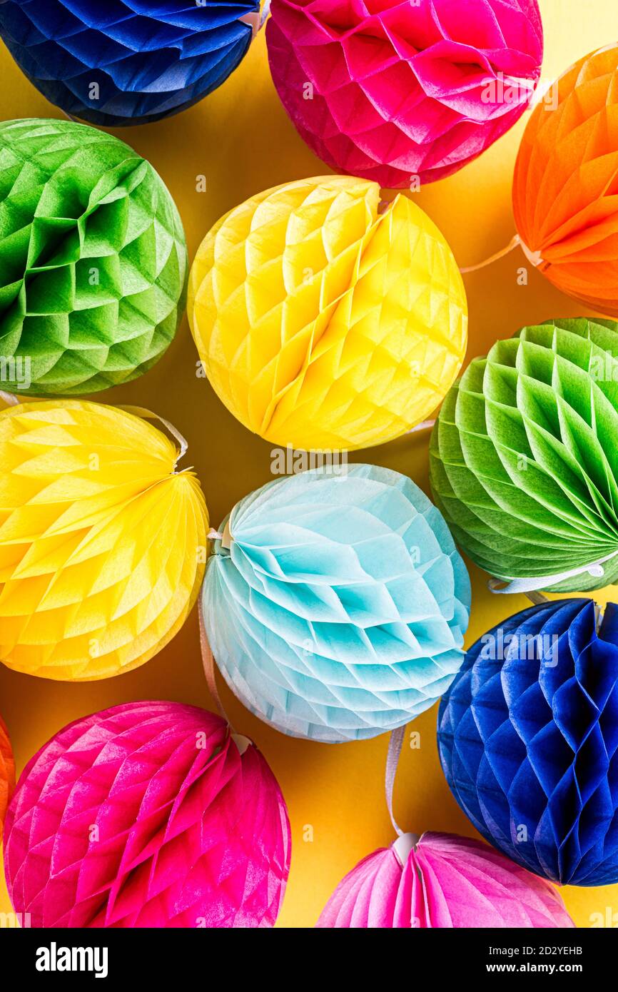 Colorful balls border hi-res stock photography and images - Alamy