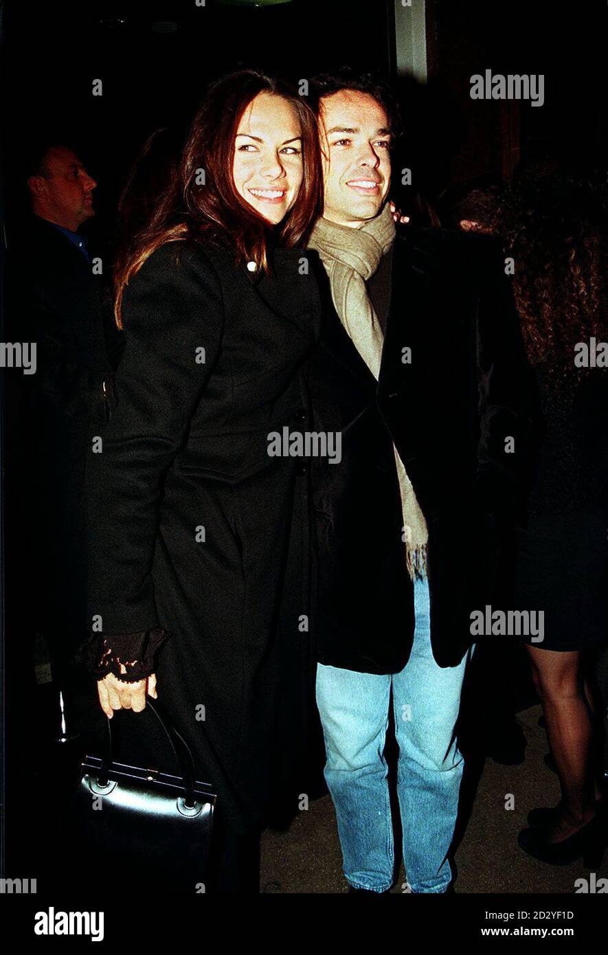 PA NEWS PHOTO 4/3/98 HENRY DENT-BROCKLEHURST AND FIANCE LILI MALTESE AT ...