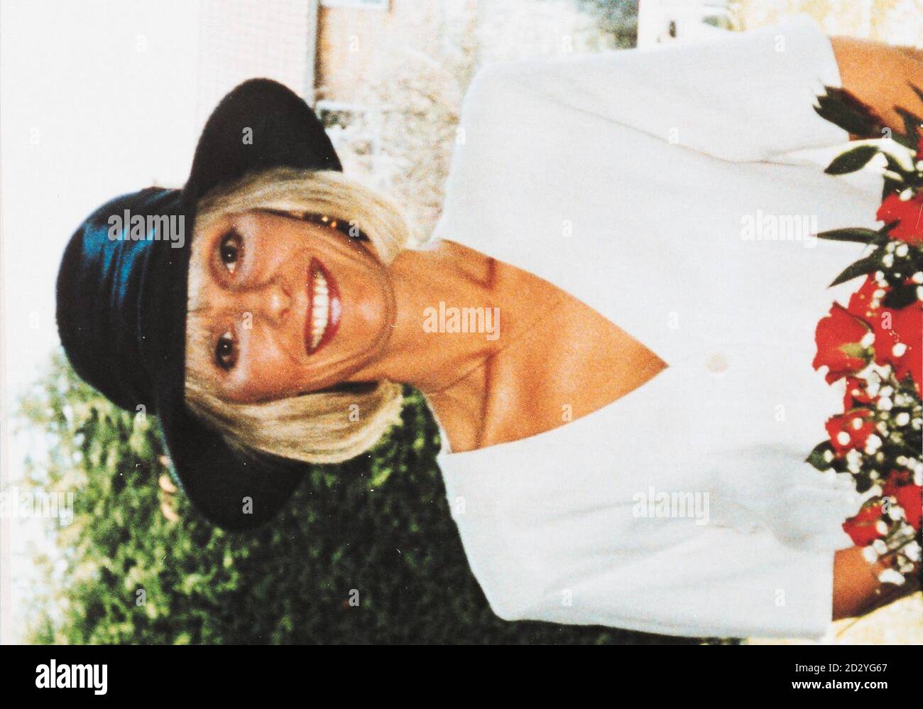 Undated collect photograph of April Rock who died of horrific burns ...