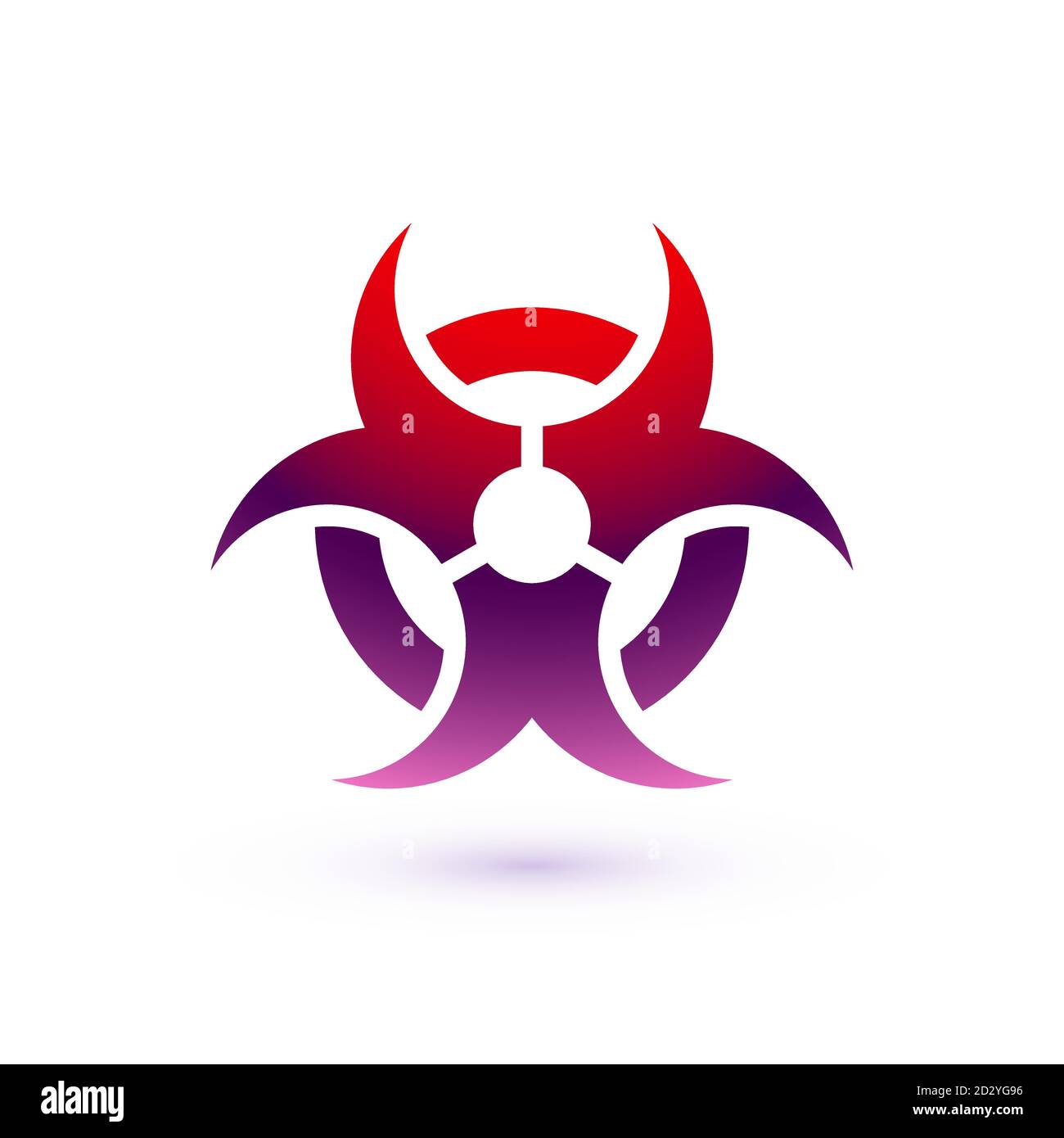 Color biohazard symbol with shadow Stock Vector Image & Art - Alamy