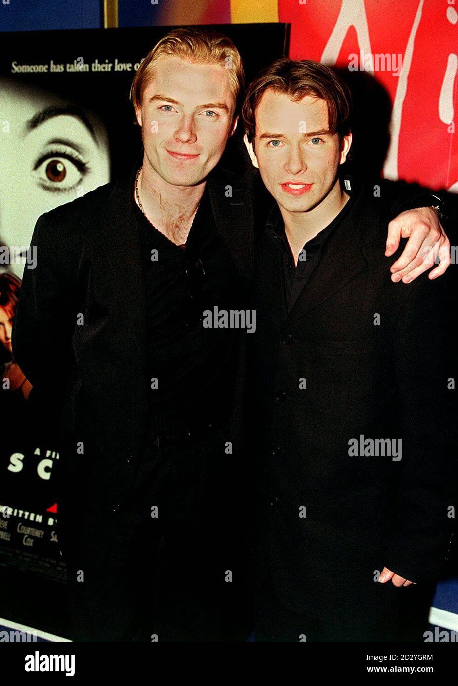 POP STARS RONAN KEATING AND STEPHEN GATELY FROM THE BAND "BOYZONE ...