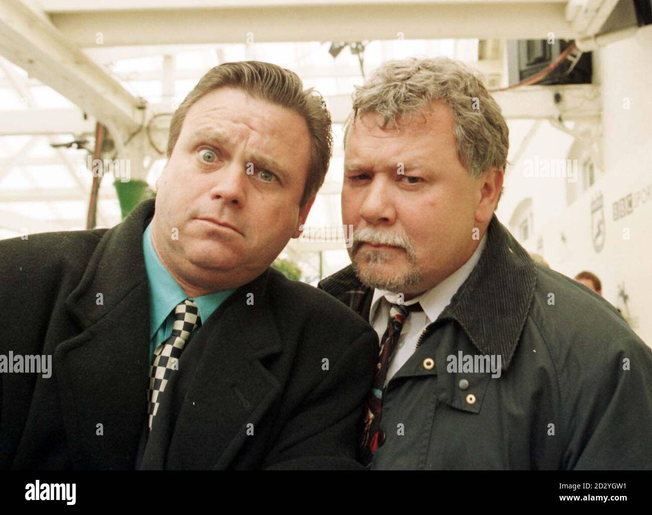 Comedy duo Gareth Hale and Norman Pace, at Aintree for today's (Saturday) Grand National meeting ...