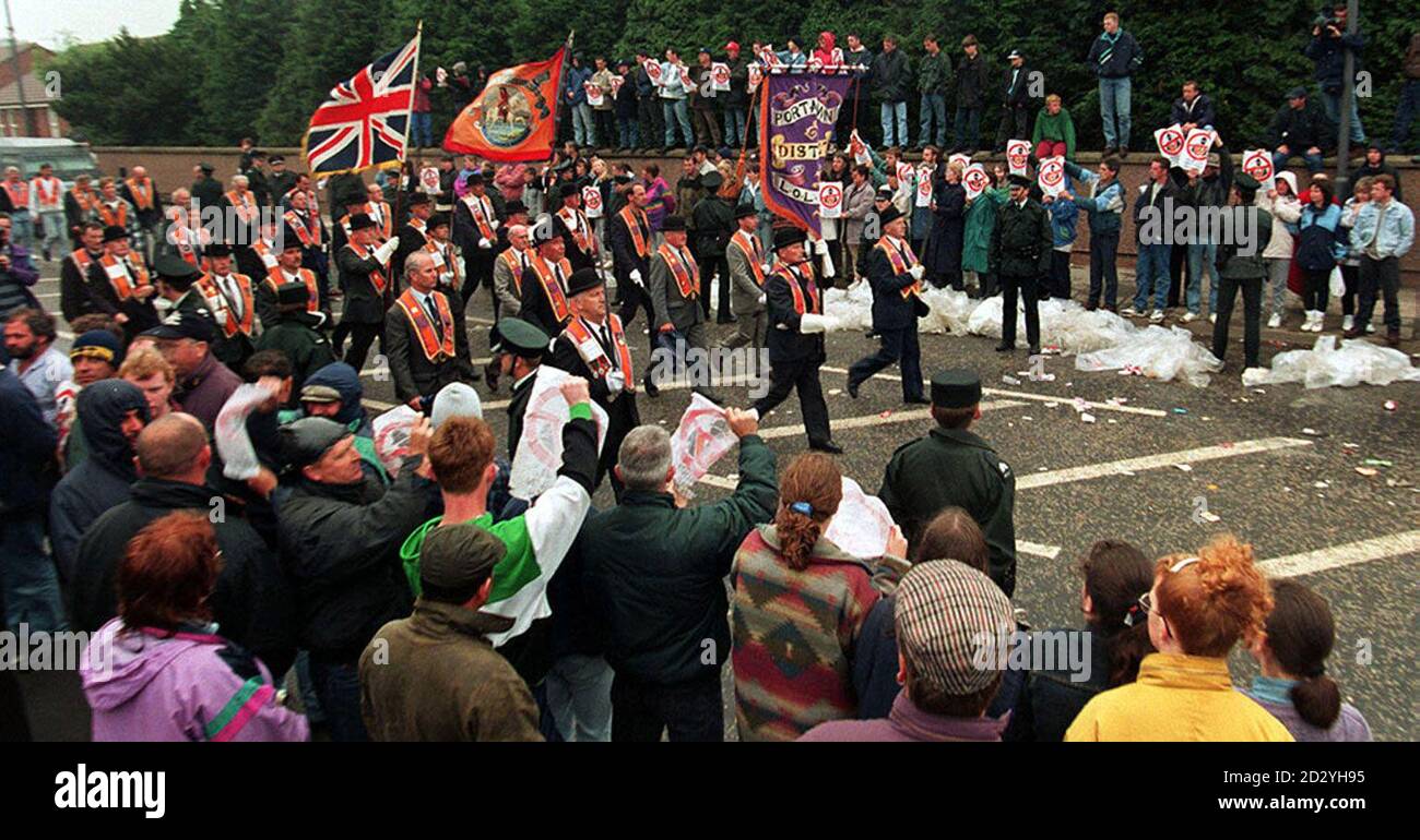 Garvaghy road in portadown hi-res stock photography and images - Alamy