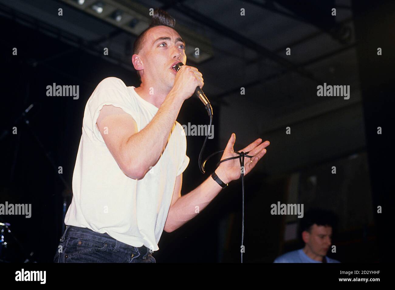 Mick Lynch of Stump live at Chelsea College. London, May 22, 1987 ...