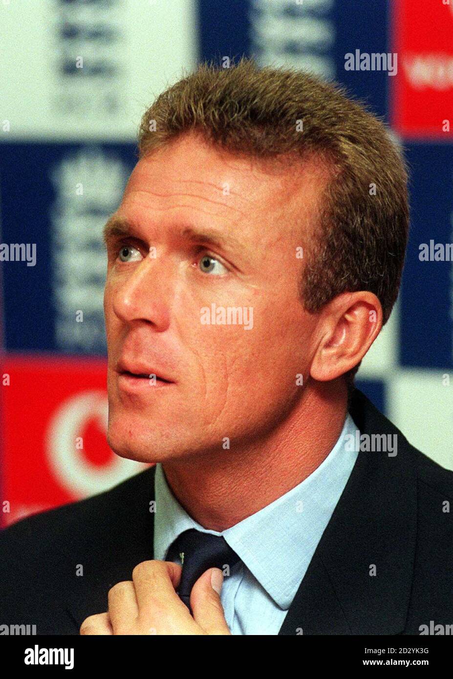 cricketer Alec Stewart during a news conference at Lord's cricket ...