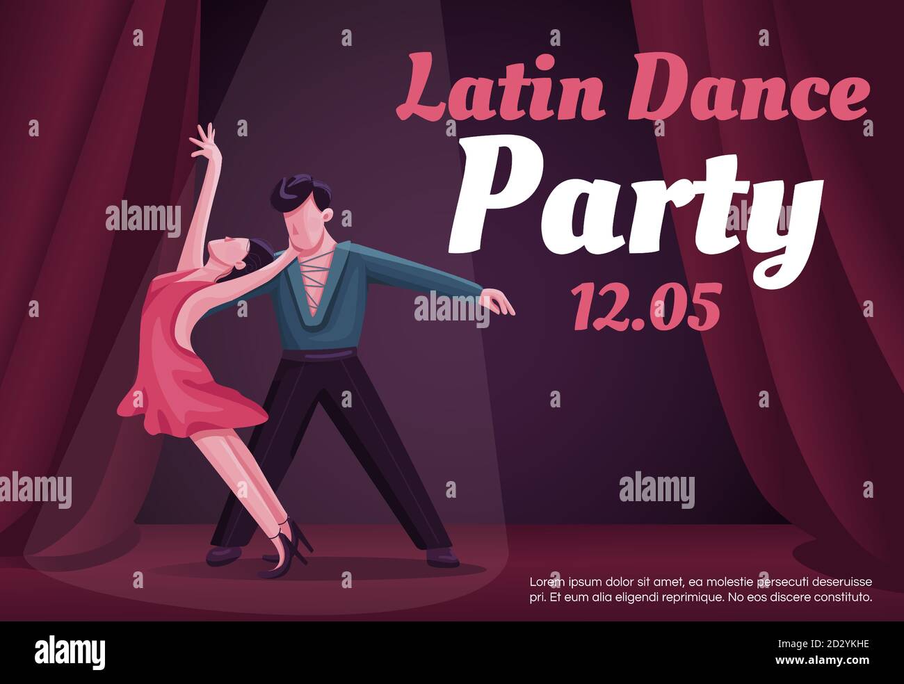 Argentine couple dancing tango Stock Vector Images - Alamy