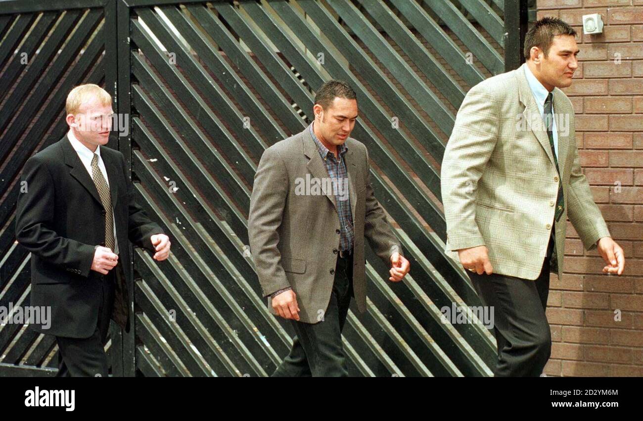 Neil Jenkins (left) with Shane McIntosh (centre) and Dale McIntosh ...