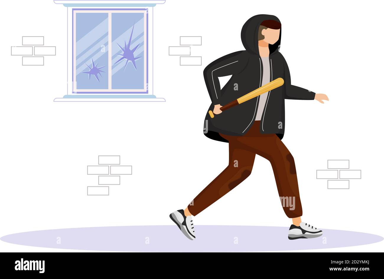 Man escaping window Stock Vector Images - Alamy