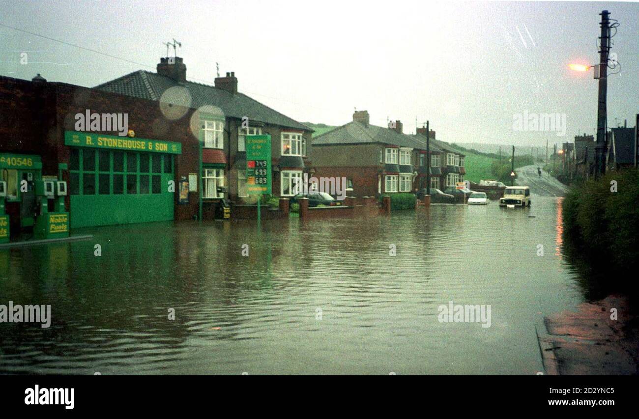 Heavy rain in the north of England today (Wednesday) caused flooding in ...