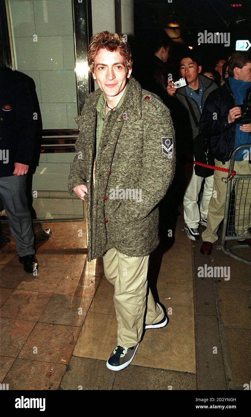 ANDY MILLER, FORMER GUITARIST OF THE POP GROUP "DODGY" ARRIVING AT THE ...